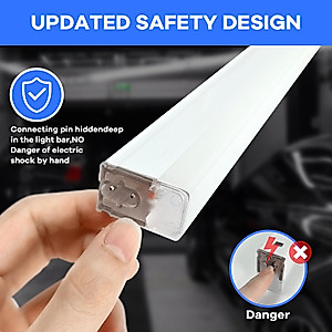 CDKMAX LED Hexagon Garage Light 24Pack 5 Grid Ultrabright 260W 26400LM 6500K Hexagon Lighting System Car Detailing Shop LED Ceiling Lights for Home Gym Garage Workshop Basement Warehouse