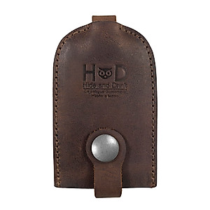 Hide & Drink, Leather Key Holder/Keychain/Key Case/Cover, Handmade Includes 101 Year Warranty :: Bourbon Brown