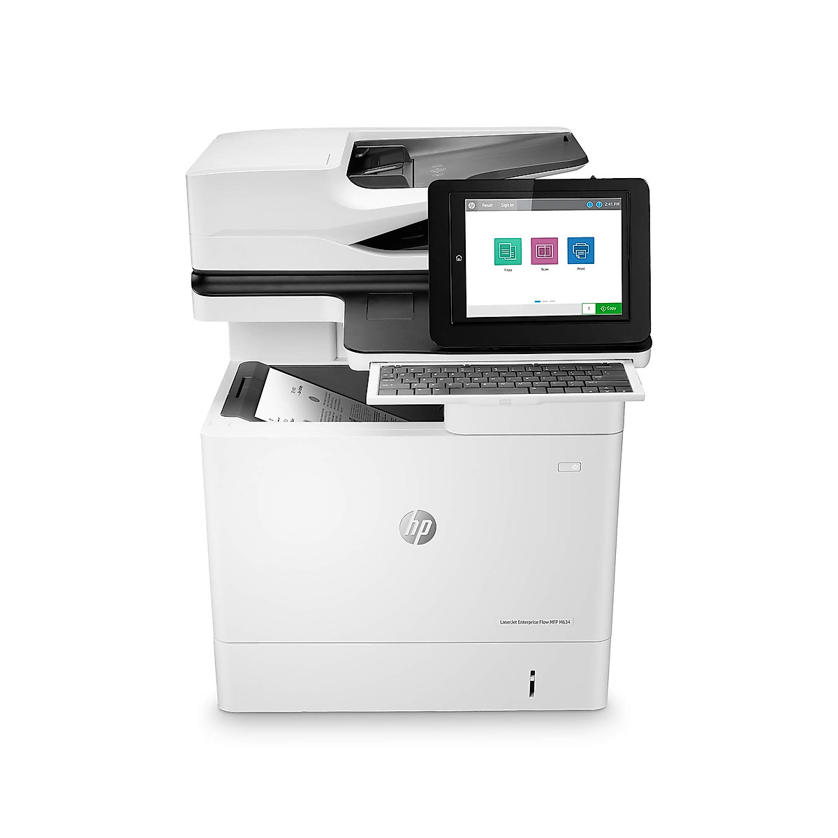 HP LaserJet Enterprise Flow MFP M634h Monochrome All-in-One Printer with built-in Ethernet & 2-sided printing (7PS95A)