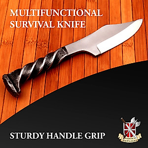 Armory Replicas Fireside Survivor Hand Forged Railroad Knife | Forged & Very Real