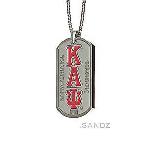 Kappa Alpha Psi Fraternity Dual-sided Dog Tag - Fraternity Coat of Arms on Back