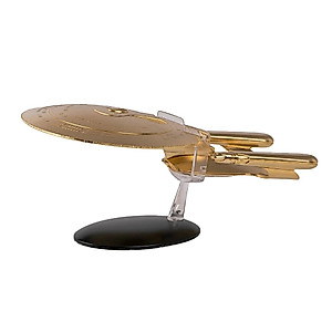 Star Trek The Official Starship Collection | Gold Plated U.S.S. Enterprise NCC-1701-D Special Edition by Eaglemoss Hero Collector