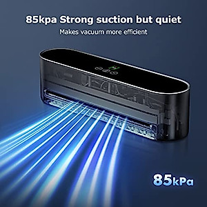 FRESKO Hands-Free Full Automatic Vacuum Sealer Machine，Automatic Moisture Detection Food Sealer with 10 Food Preservation Bags， LED Touch Screen (ETL Certified)