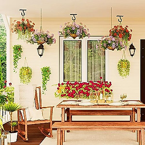 Ceiling Hooks for Hanging Plant, Hanger for Indoor and Outdoor Plant Pots Holder, Wall Hook for Planters, Flower Basket, Wind Chimes, Lanterns, Lights, Bird Feeders, Home Decor-2.5Inch 2Pack