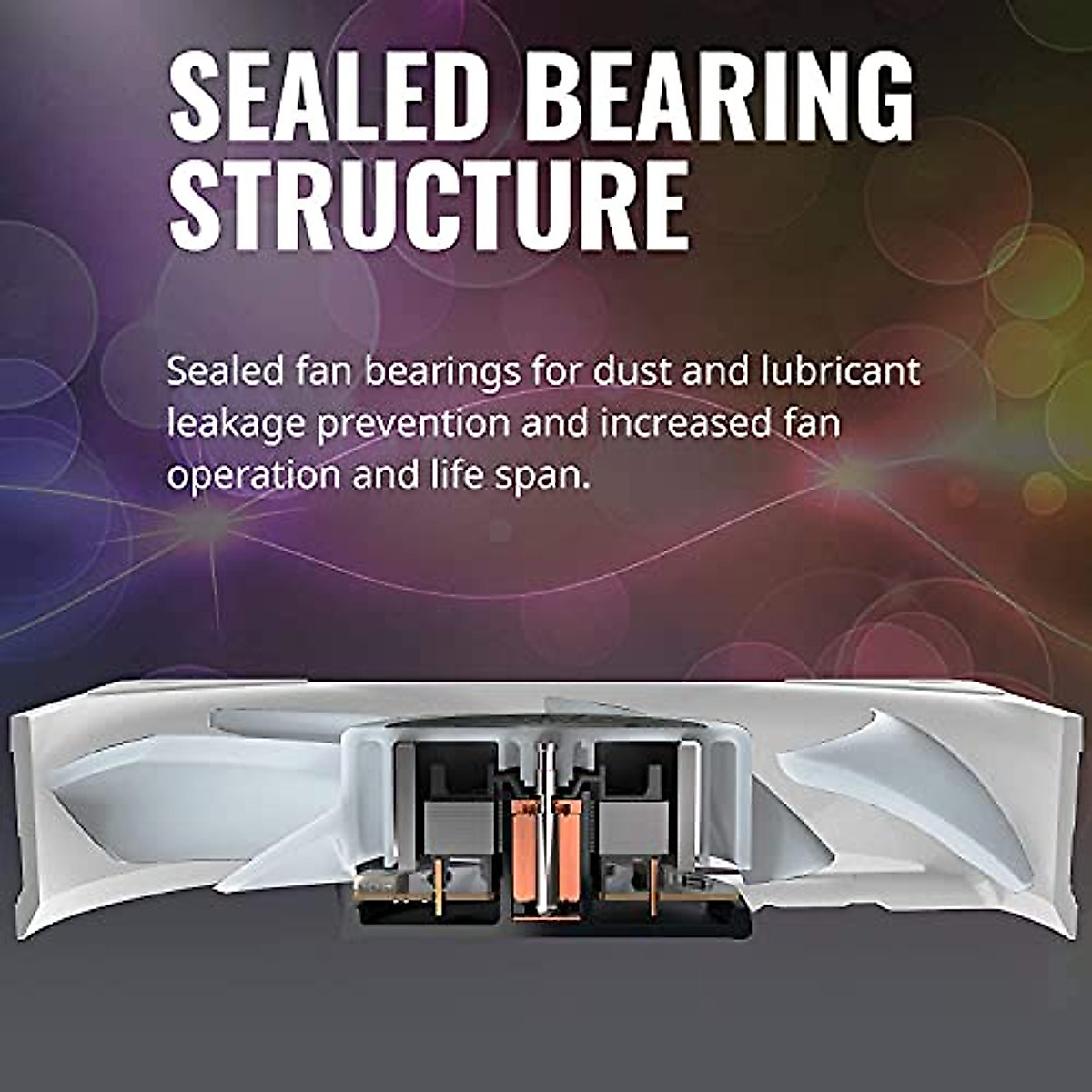 Cooler Master MasterFan MF140 Halo White Edition Duo-Ring ARGB Lighting Fan, 24 Independently LEDs, PWM Static Pressure Fan, Absorbing Pads for Computer Case & Liquid,for 5V 3-Pin ARGB