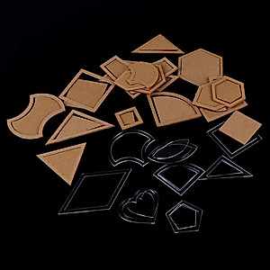 54 Pcs/Set Quilting Templates Stencils,Handmade Mixed Sewing Patterns Set Quilter Styling Tool Cloth for Clear Acrylic Stencil DIY Tool for Patchwork Leather Craft Quilting Sewing Tool