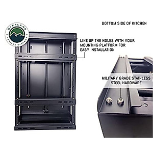 Overland Vehicle Systems OVS Camp Cargo Box Kitchen with Slide Out Sink, Cooking Shelf and Work Station