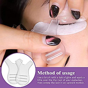 48 Pieces Y Shape Eyelash Brush Lash Perm Lift Brush Makeup Beauty Tool for Lash Grafting Eyelash Extension Cleanup Supplies (Transparent)