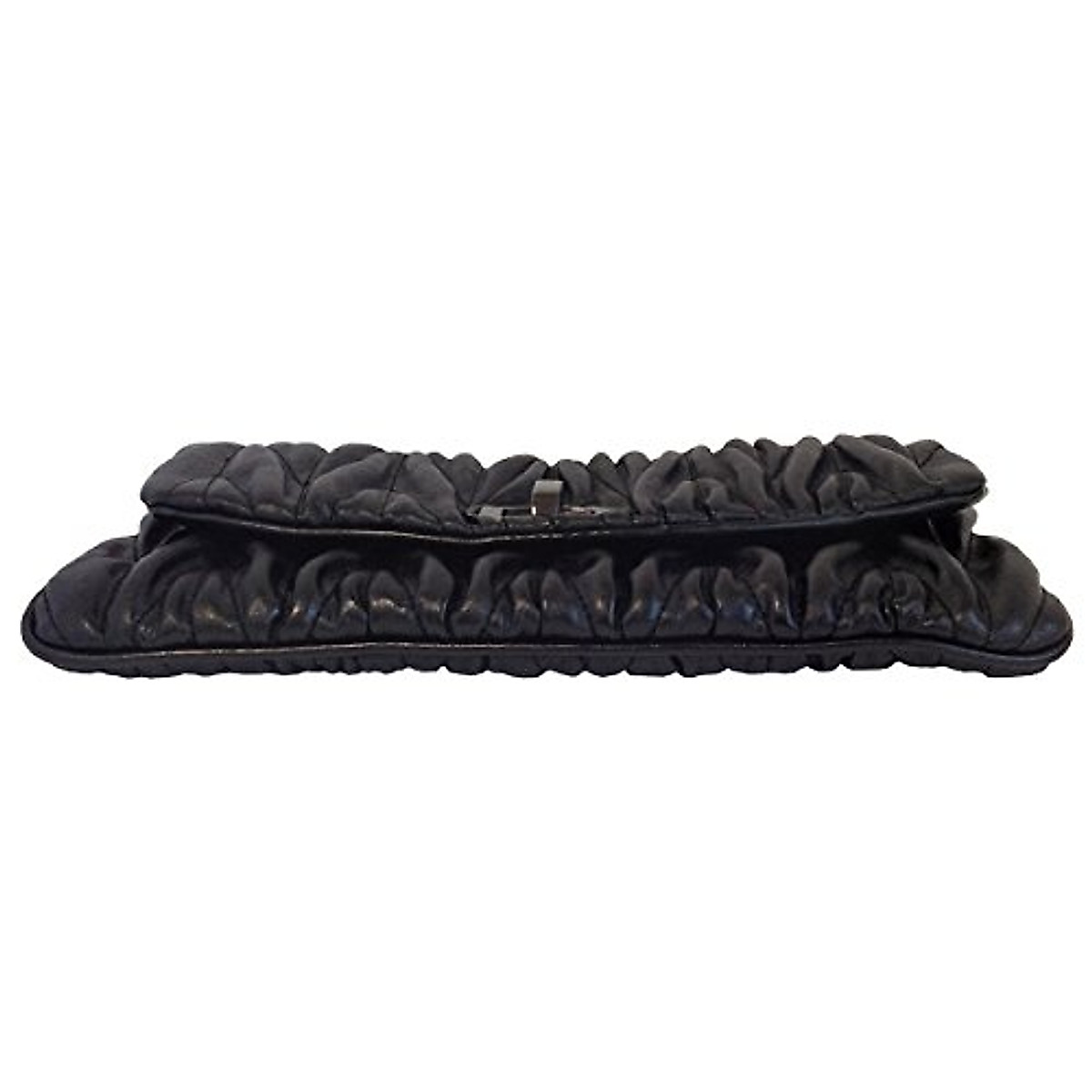 JNB Wrinkled PU Clutch bag, Black