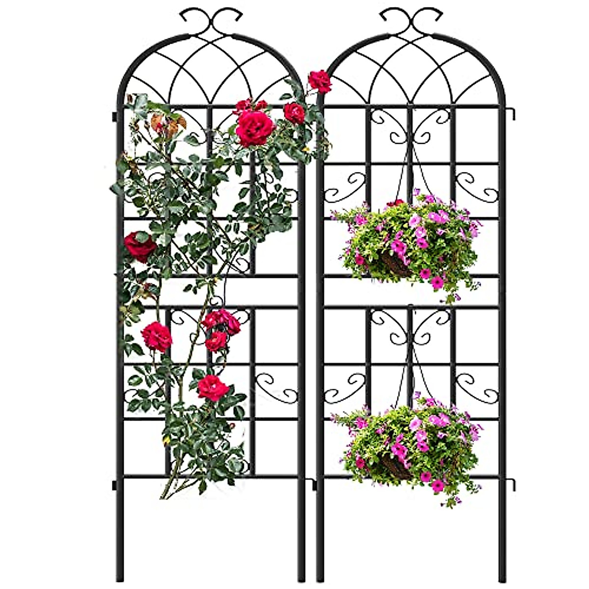 YITAHOME Garden Trellis Garden Fencing for Climbing Plants 2 Pack Decorative Plant Trellis Vegetables and Flower Trellis for Outdoor Patio-19.7×70.9 inches