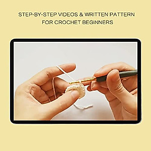 3 Pattern Crochet Kits - Crochet 3 Different Patterns Sets for Beginners/Experts - Rabbit, Chicken, Bee for Adult Starters, Kids, Includes Enough Yarns, Hook, Accessories