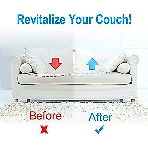 20" x 20" Foam Cushion Couch Cushion Support - Curve Furniture Seat Support- High-DensitySag Repair Replacement for Sofa Couch Loveseat Chair (1)