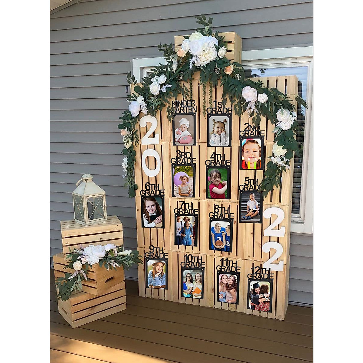 Graduation Decorations Class of 2024 Graduation Photo Banner K-12 Photo Display for Senior 2024 Picture Banner for High School 5th 8th Grad 4x6 SP001
