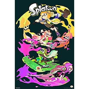 Pyramid America Splatoon Character Stack Nintendo Cool Wall Decor Art Print Poster 12x18