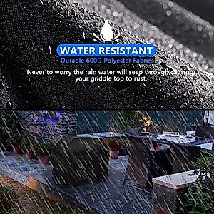 Grill Cover, BBQ Cover – NEXCOVER 58 Inch Heavy Duty Waterproof Barbecue Cover for Weber Genesis II, Genesis II LX 300 Series & Genesis 300 Series Gas Grills, Weather Resistant, Fade Resistant, Black