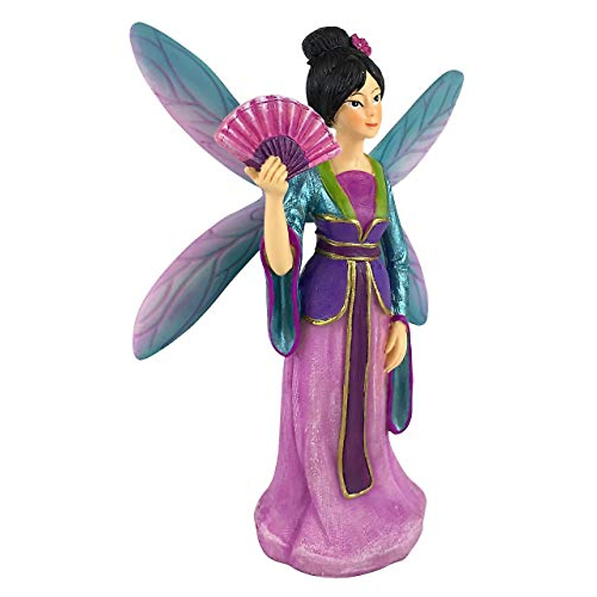GlitZGlam Fairy Kai The Beautiful Asia Miniature Fairy for Your Fairy Garden/Miniature Garden