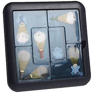 SmartGames Ghost Hunters Travel Game for Kids and Adults, a Spooky, STEM Focused Cognitive Skill-Building Brain Game - Brain Teaser for Ages 6 & Up, 60 Challenges