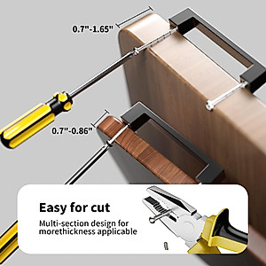 Cobbe 10 Pack Matte Black 5 Inch Kitchen Square Cabinet Handles Cabinet Pulls Kitchen Cabinet Hardware Cupboard Drawer Handles Dresser Pulls