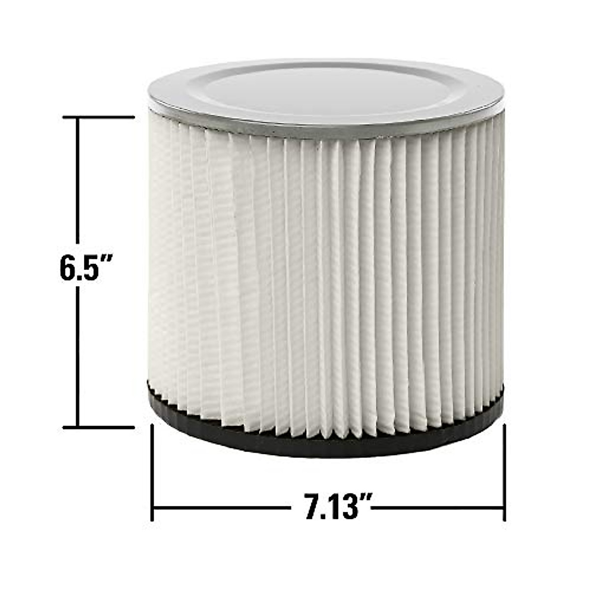 MULTI FIT Wet Dry Vac Filter VF2007 Standard Replacement Wet/Dry Vacuum Filter for Most 5 Gallon and Larger Shop-Vac Branded Wet/Dry Vacuum Cleaners