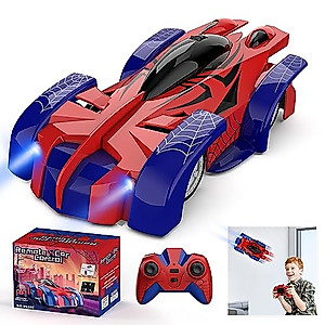 Aomifmik Wall Climbing Remote Control Car, 360° Rotating Dual Mode RC Stunt Car with Headlight, Rechargeable Toys for 4 5 6 7 8-12 Year Old Boys Girls Kids