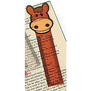 Farm Animal Bookmarks for Kids - Book Markers / Mini Ruler - Classroom Prizes - 24 Pack