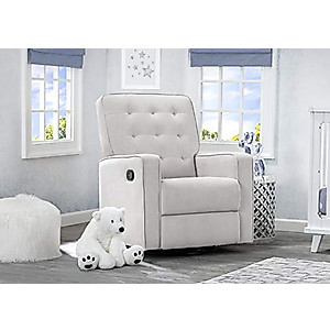 Delta Children Gavin Recliner Glider Swivel Chair Featuring LiveSmart Fabric by Culp - Stain-Resistant, Repels Moisture, Kid & Pet-Friendly Fabric, Linen