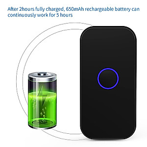 Alacrity Bluetooth Barcode Scanner Portable 1D USB Laser Mini Bar Code Reader 3-in-1 Bluetooth & USB Wired & 2.4G Wireless Bar Code Reader Scanner Compatible Windows, Mac,Android, iOS or Phones