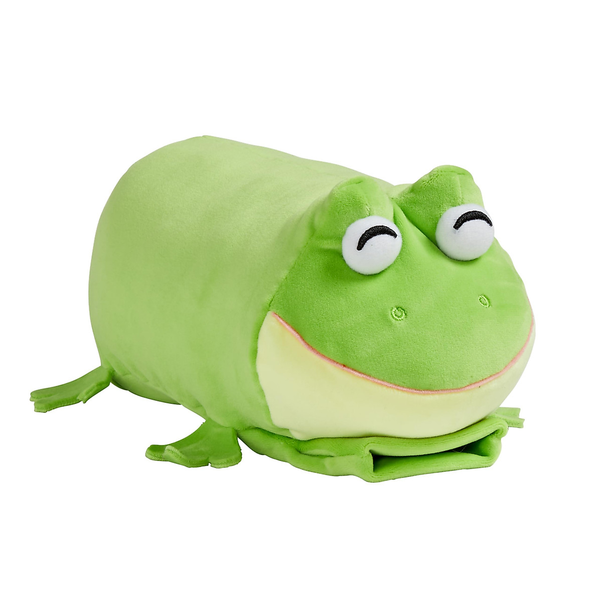 Buddy on The Go - from The Makers of Pillow Pets - Finley Frog - Stuffed Animal Plush