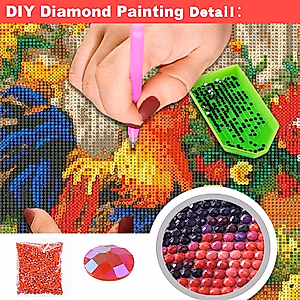 5D Diamond Painting by Number Kit for Adult, DIY Full Drill Rottweiler Embroidery Rhinestone Painting Home Wall Decor Arts Craft Gift 16x20 inch
