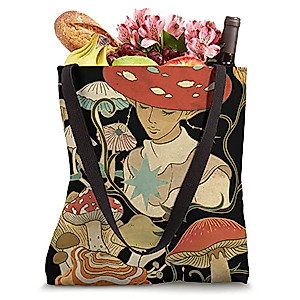 Aesthetic Mushroom Garden Girl Fairycore Fairy Grunge Tote Bag