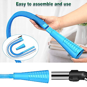 Sealegend 2 PCS Dryer Vent Cleaner Kit Vacuum Hose Attachment,Washer and Dryer Lint Remover, Dryer Cleaning Tools Hoses with Adapter