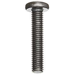 Small Parts FSCF101PPSB Steel Pan Head Machine Screw, Black Oxide Finish, Meets ASME B18.6.3, #2 Phillips Drive, #10-32 Thread Size, 1" Length, Fully Threaded, Import (Pack of 100)