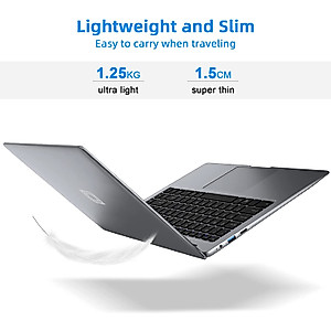 jumper Laptop 12GB DDR4 256GB SSD, Intel Celeron 2.4GHz Processor, Windows 11 Computer with 14 Inch FHD IPS Display, Dual Speakers, Dual-Band WiFi(2.4/5G), 35.52WH Battery, USB3.0, Type-C, Slim.