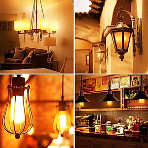 MMBGJKG Dimmable T45 LED Edison Bulb,2700K Warm White,5W Antique Tubular LED Filament Bulbs,60 Watt Equivalent E26 Base,Pack of 4