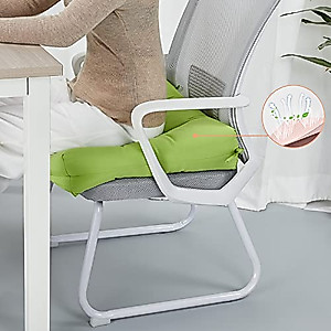 JMGBird Outdoor Chair Cushions, Pack of 2 Patio Seat/Back Cushions 19" x 19" with Ties for Patio Furniture Chairs Home Garden Decoration