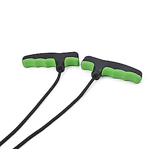 GPP Crossbow Cocking Device Three Finger Double Handle Crossbows Rope Cocker Aid Cocking String Tool (Green and Black)