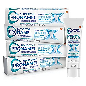 Sensodyne Pronamel Intensive Enamel Repair Toothpaste for Sensitive Teeth and Cavity Protection, Whitening Toothpaste to Strengthen Enamel, Arctic Breeze - 3.4 Ounces x 4