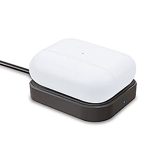 Wireless Charger, COSOOS Aluminum Wireless Charging Pad, 5W Lightweight Compact Charging Station Compatible with AirPods Pro, AirPods 2, AirPods Wireless Charging Case(Black)