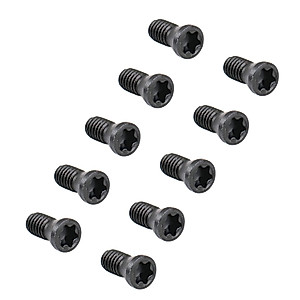 Accusize Industrial Tools M2.5 by 6 Replacement Screws for Indexable Face Mill and End Mills, 10 Pc, 0046-0910x10