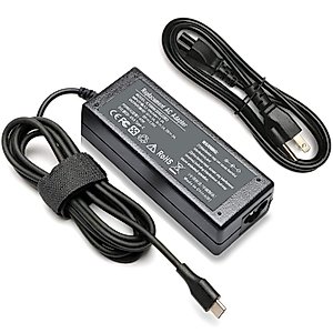 USB-C Docking Station Laptop Charger 45W for Dell Adapter XPS 13 9360 9365 9370 9333 9380 Inspiron 14 7437 Latitude 7390 2in1 7275 7370 5175 5285 5290-2in1 LA45NM150 04RYWW 0HDCY5 Type C (USBC)