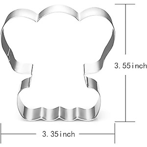 LUBTOSMN New Elephant Cookie Cutter-3.5 inch-Biscui Cookie Cutters Fondant Molds for Baby Shower Birthday Party