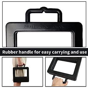 Rubber Truck Chock Heavy Duty Pallet Jack Stopper 14.2" L x 11.2" W x 2" H 2 Pecs