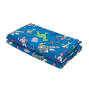 Disney Toy Story Blue and Green Preschool Nap Pad Sheet