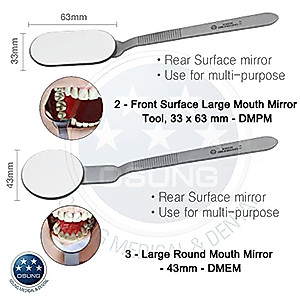 Mouth Mirrors Large Dia Edition 3 Piece Set - C-1043