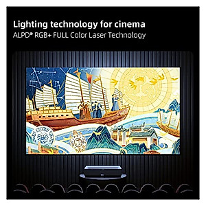 4K Laser Projector T1 Theater RGB Laser 3840x2160 UST Ultra Short Throw Beamer for Home ( Color : Theater(Global Ver) )