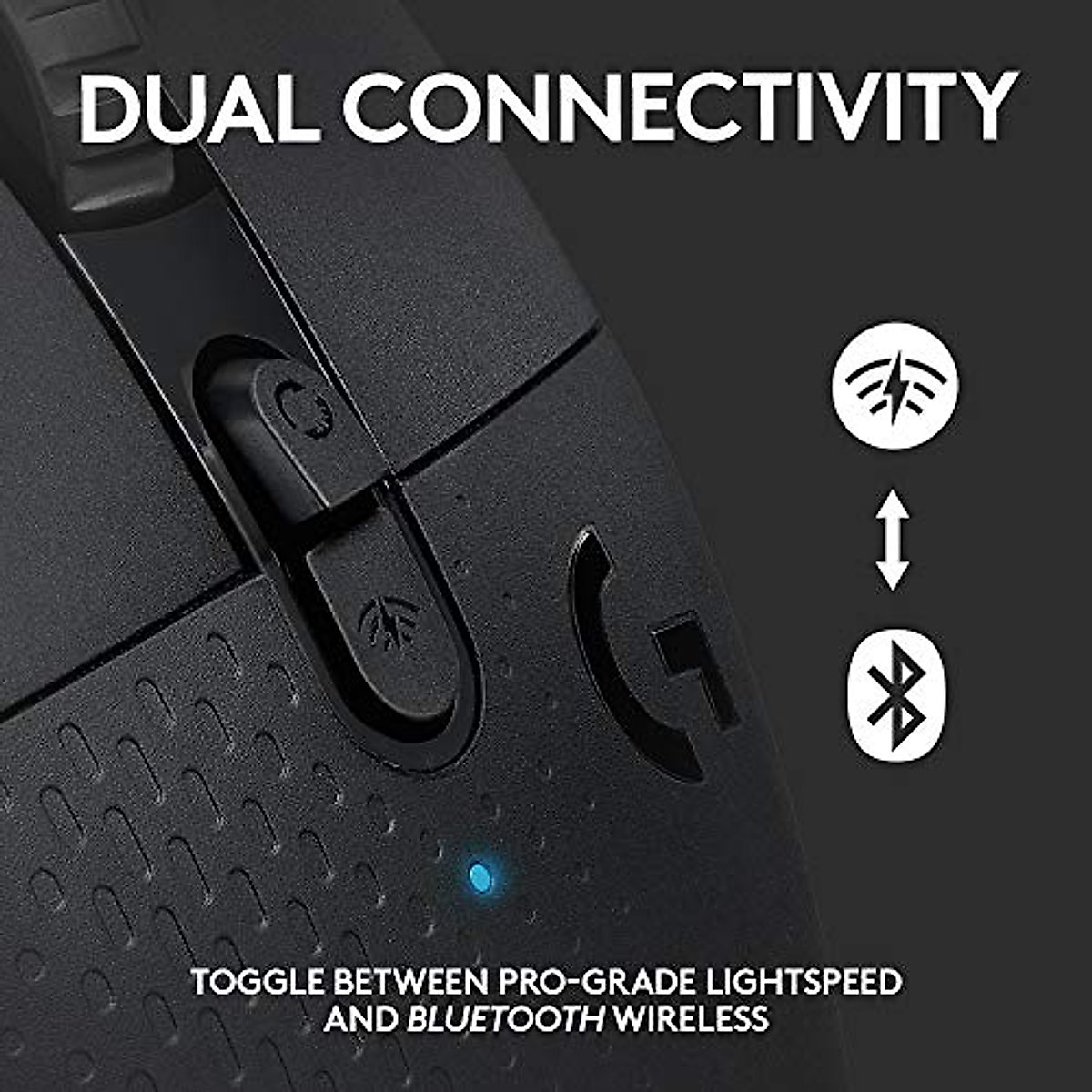 Logitech G604 LIGHTSPEED Gaming Mouse with 15 programmable controls, up to 240 hour battery life, dual wireless connectivity modes, hyper-fast scroll wheel - Black