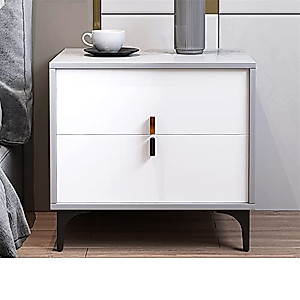 HIGOH Bedside Table Bedside Table Furniture Bedroom Desk Office Filing Cabinet Desk