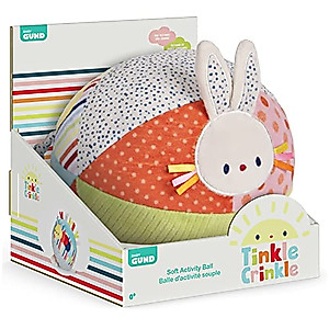 GUND Baby Tinkle Crinkle Soft Activity Ball Plush, 7"