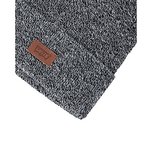 Levi's Unisex Adult All Season Comfy Leather Logo Patch Cuffed Hero Beanie Hat, Marled Grey