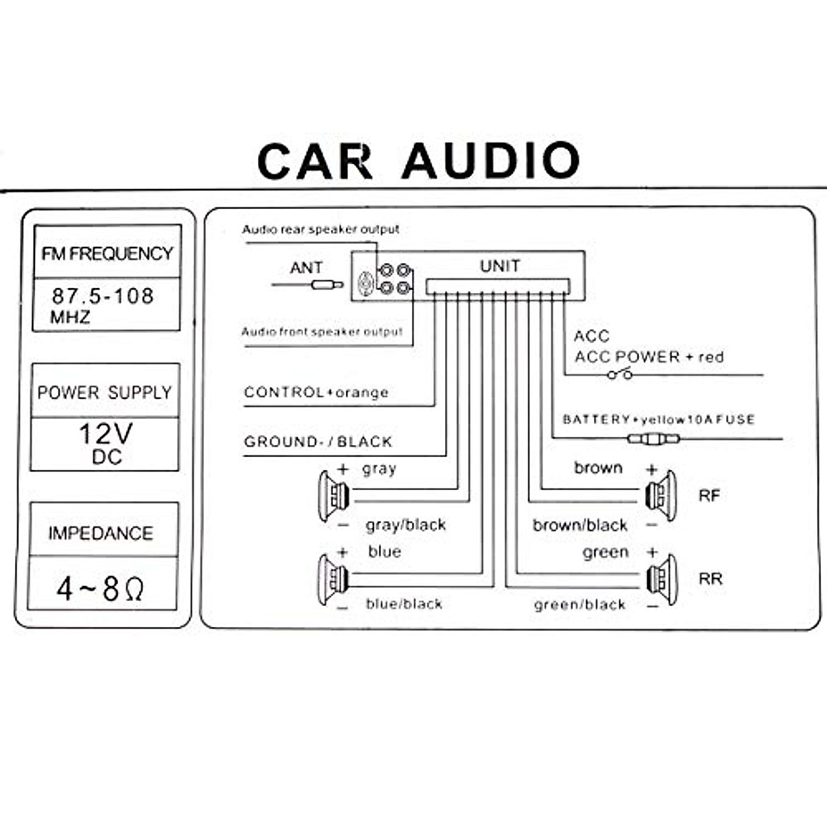 ePathChina 12V Bluetooth Car Radio MP3 Player Vehicle Stereo Audio Support FM / USB / SD / AUX with Remote Control